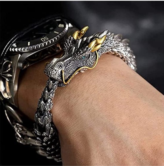 Nalussa's - Armband Fantasie - Viking Draken Armband - Viking Sieraad ...