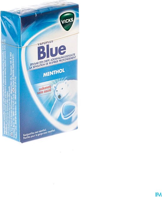Vicks Blue - Menthol - Suikervrij | bol