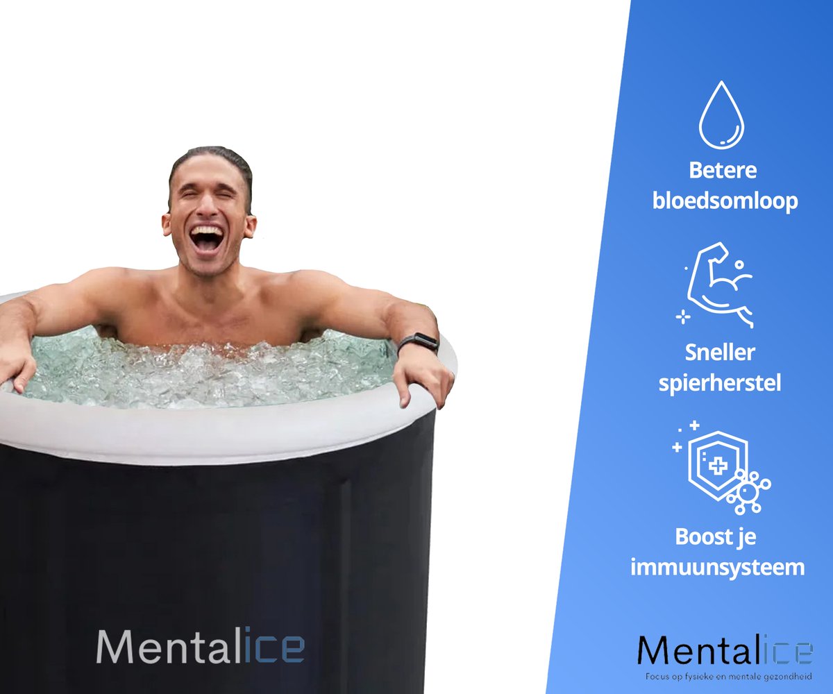 Mentalice® ijsbad Combideal - IJsbad - Gratis handdoek en tas ...