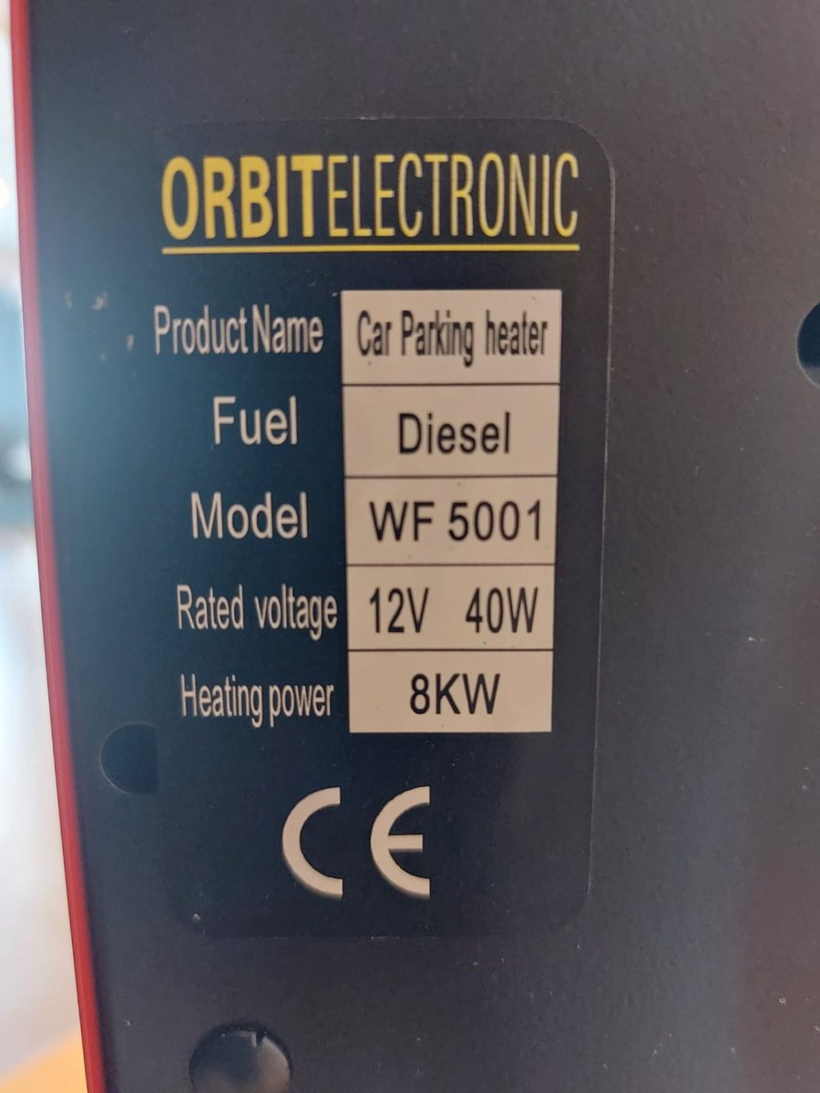 Orbit Electronic® Krachtige Diesel Ventilatorkachel 12V – 8KW – Met LCD ...