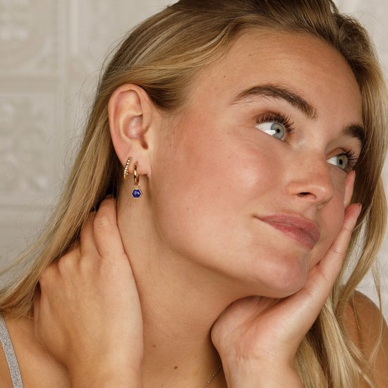 Oorring goudkleurig 14mm x 2,5mm - Chique goudkleurige twisted oorring van 14x2,5 mm... | bol