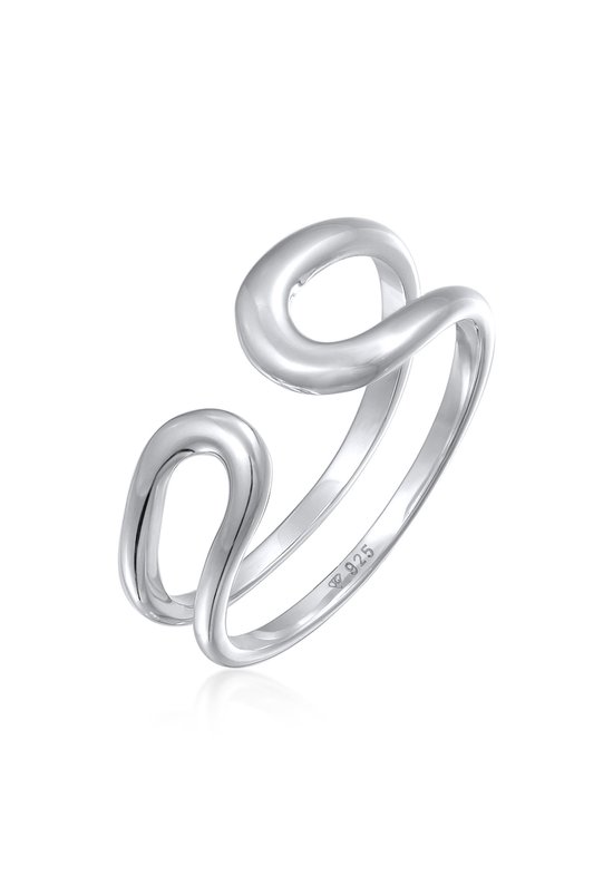 Elli PREMIUM Dames Ring Elli PREMIUM Ring Dames Open Geo Modern ...