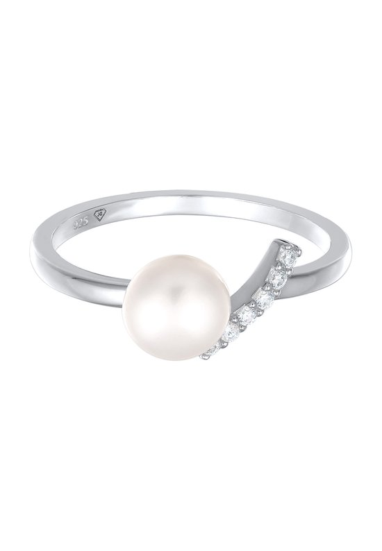 Nenalina - Ring - Dames elegant fonkelend met Zoetwater gekweekte parel ...