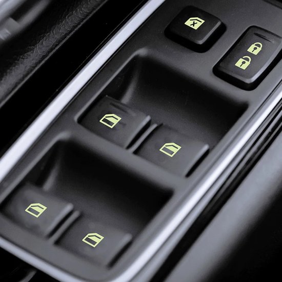 Autodeur vergrendel stickers- glow in the dark - autoaccessoires ...