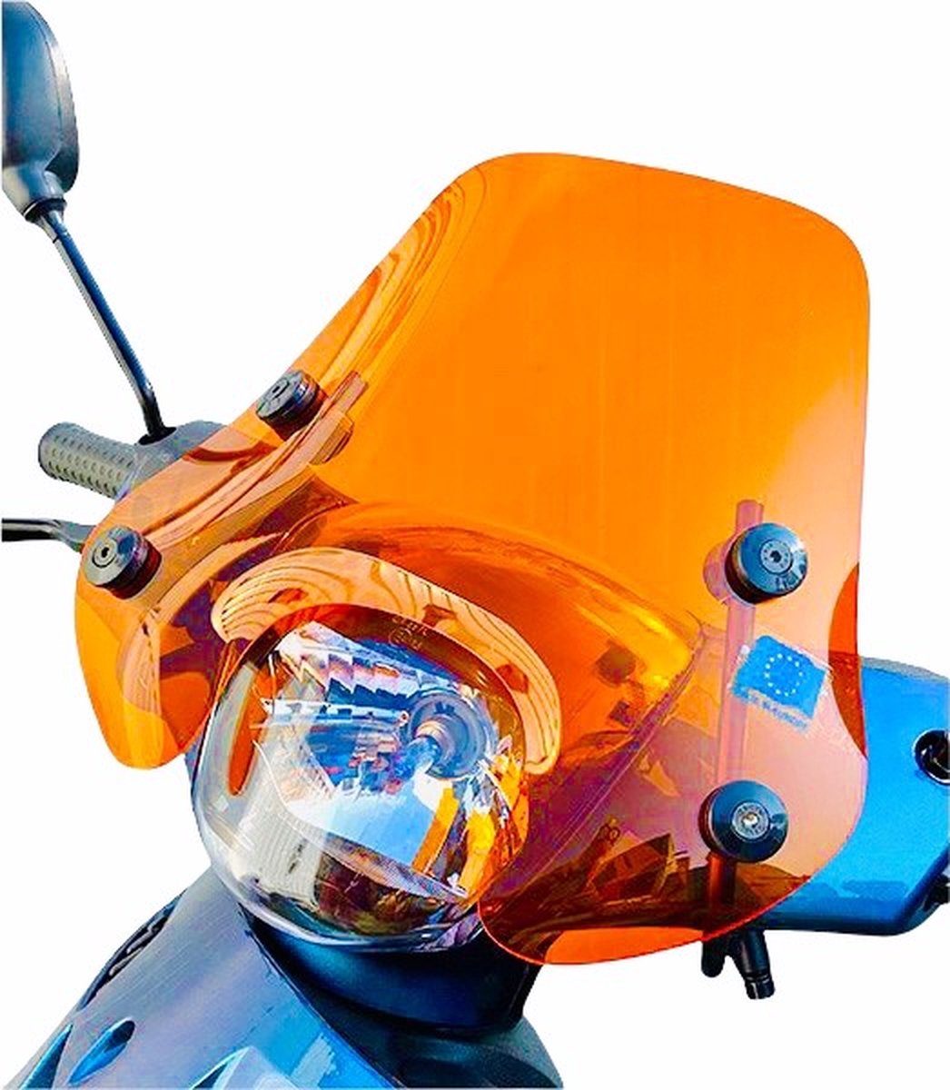 DMP - Windscherm Laag Piaggio Zip 2000 2 en 4 takt Fluor Oranje | bol