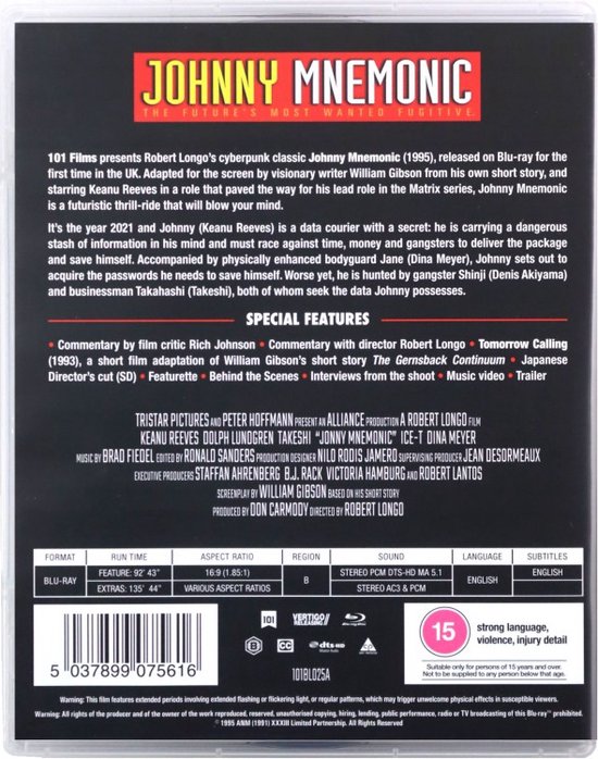 Johnny Mnemonic (Blu-ray), Ice-T | Dvd's | bol