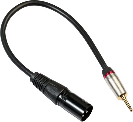 XLR (m) - 3,5mm Jack (m) audio adapter kabel - 0,30 meter | bol