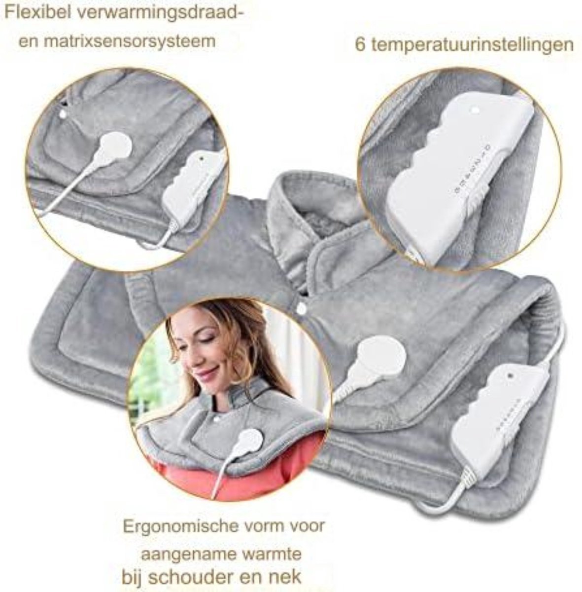 Warmtekussen oplaadbaar - Warmtekussen elektrisch - Warmtekussen nek en ...