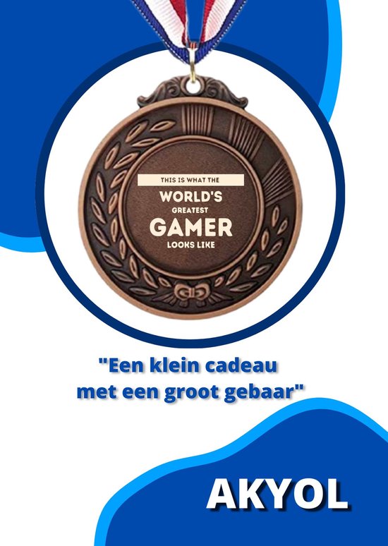 Akyol - dit is werelds beste gamer eruit ziet medaille bronskleuring ...