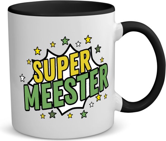 Akyol - super meester koffiemok - theemok - zwart - Meester - een ...