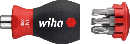 Wiha Schroevendraaier met bitmagazijn magnetisch sleufkop, Pozidriv met 6 bits,... | bol