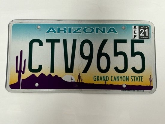 Arizona Grand Canyon State - originele amerikaanse kentekenplaat - usa ...