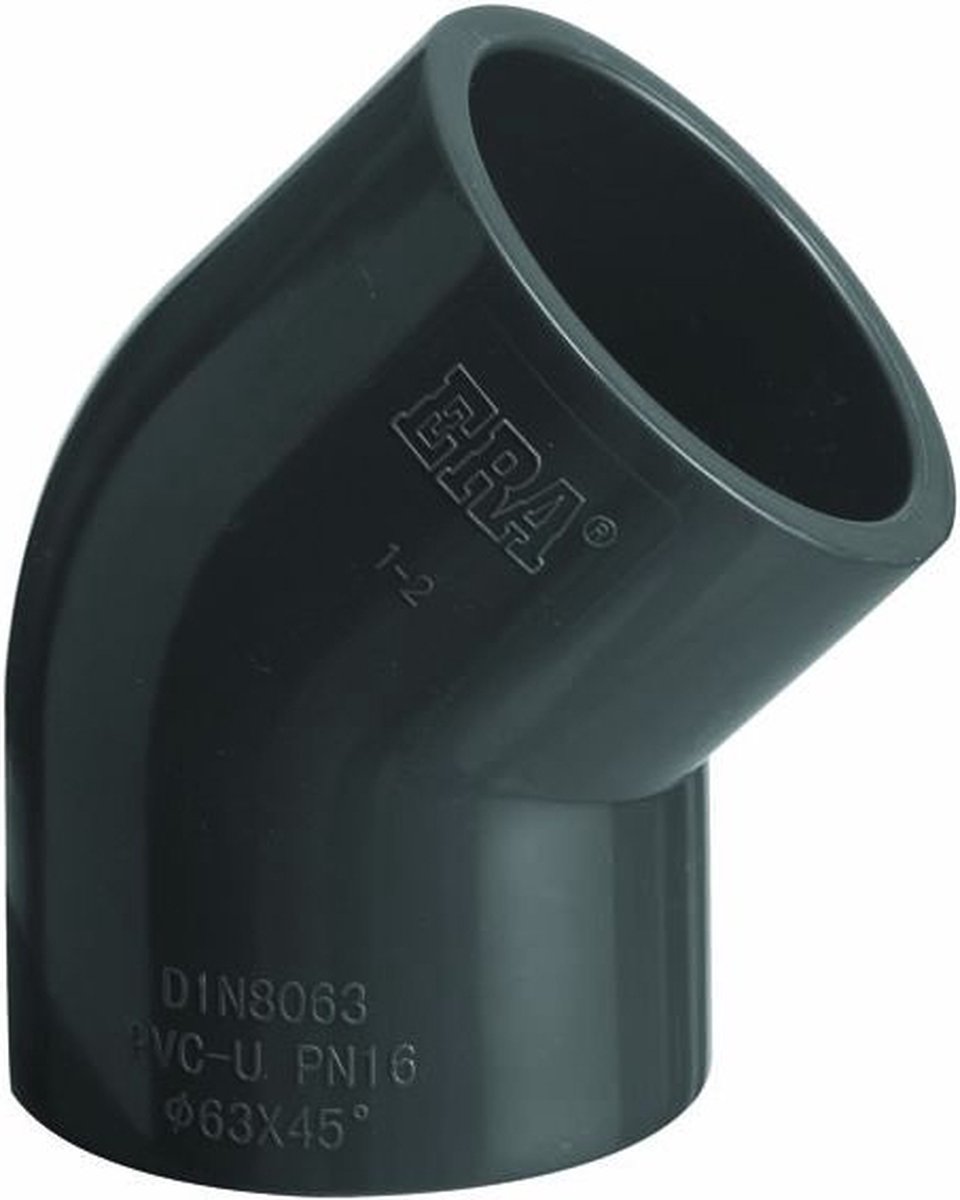 PVC Knie 45° 110 mm - 16 bar - klussen - fitting - pvc - knie ...