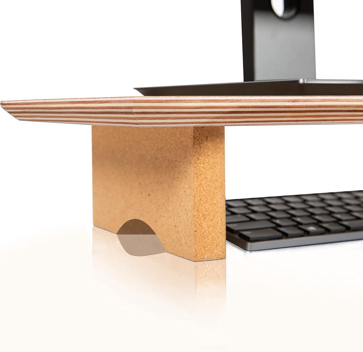 Grote monitorstandaard voor computerschermen - 109 x 23,5 x 10,5 cm ...