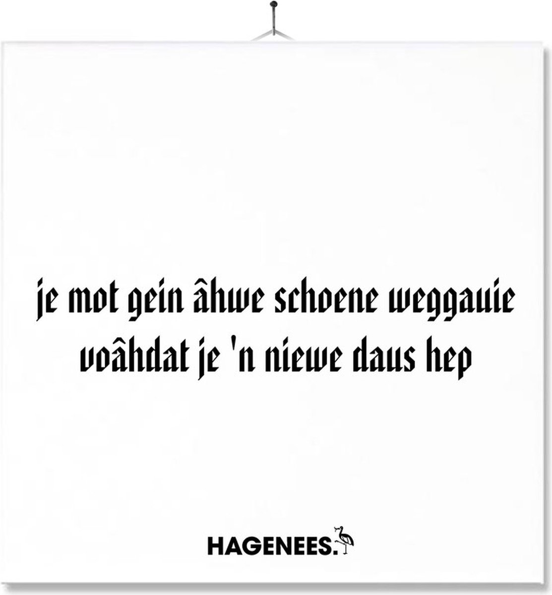 Tegel Met Opdruk | Haagse tekst | bol