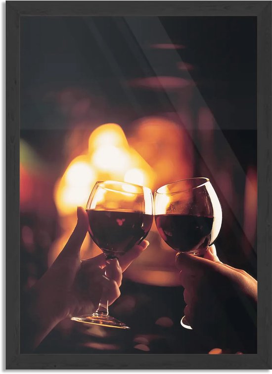 Poster Proost Op Het Leven Rechthoek Verticaal Met Lijst XL (50 X 70 CM ...