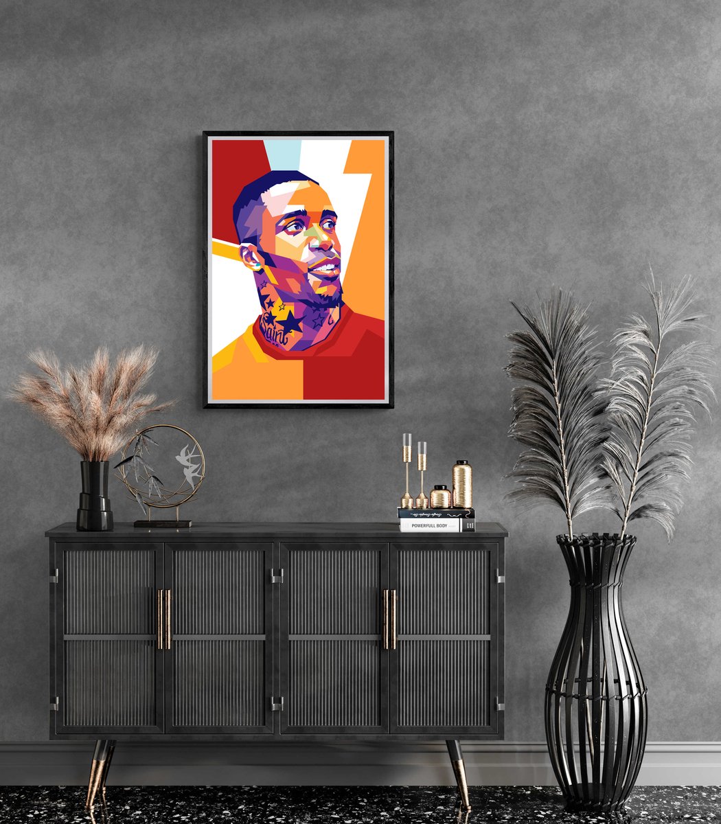 Wilfried Zaha Poster | Voetbal Poster | Pop Art Poster | Galatasaray ...