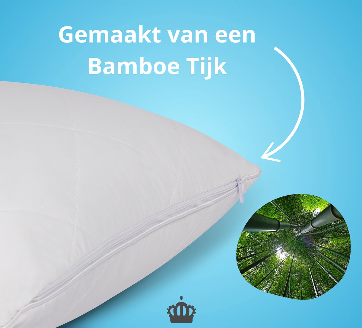 Hoofdkussen Bamboe 40x80 | bol
