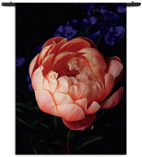 Mezo Wandkleed Pioenroos Rechthoek Verticaal XL (210 X 150 CM ...
