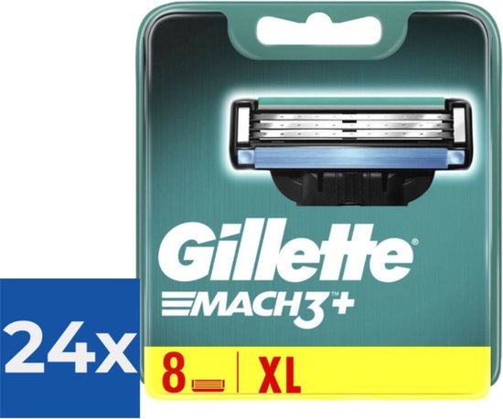 Gillette Mach 3 - 8 stuks - Scheermesjes - Voordeelverpakking 24 stuks ...