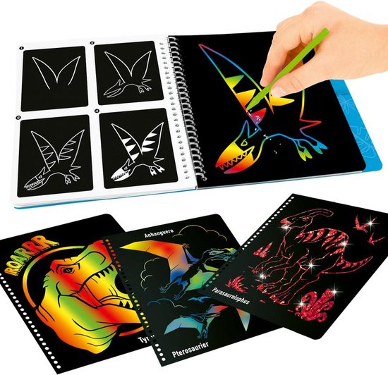 Depesche - Dino World Magic Scratch boek | bol