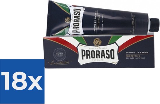 Proraso Crème Blue Shaving Cream All Beard Types - Voordeelverpakking ...