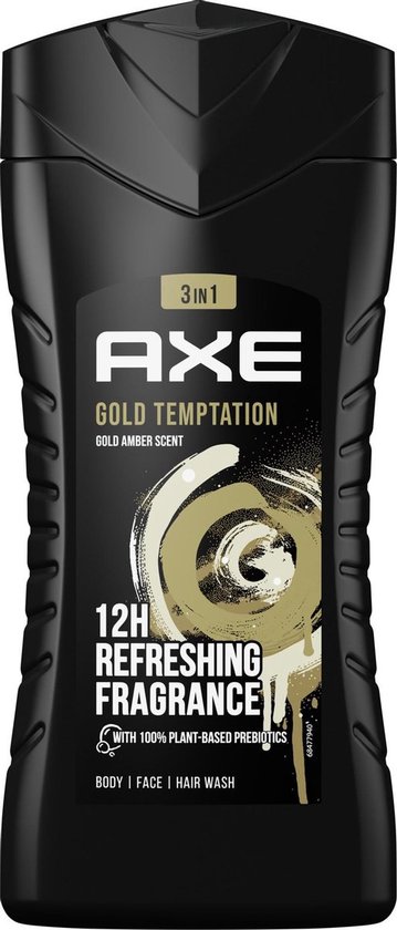 Axe Gold Temptation 3-in-1 Douchegel - 250 ml - Voordeelverpakking 12 ...