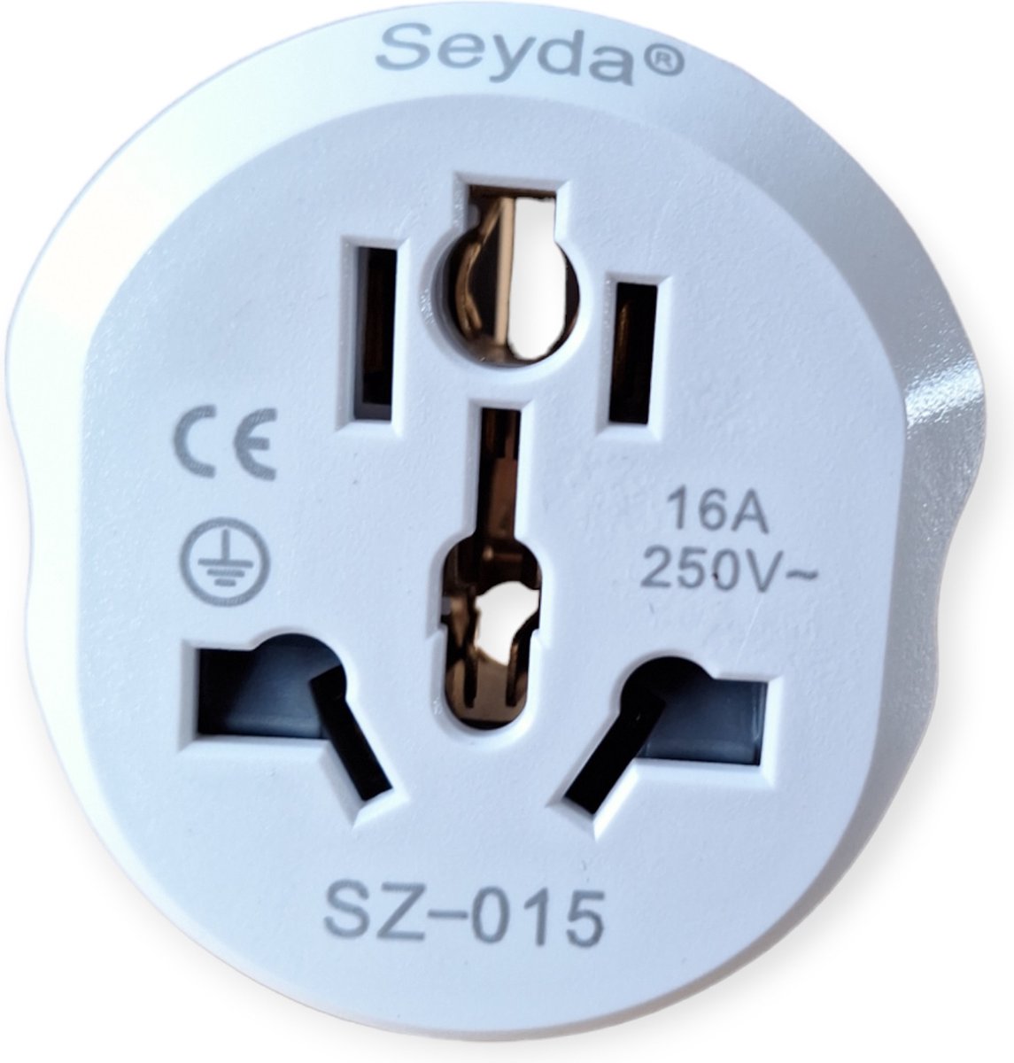 Seyda® Europese Verloopstekker - Universele Reisstekker - Geaard ...