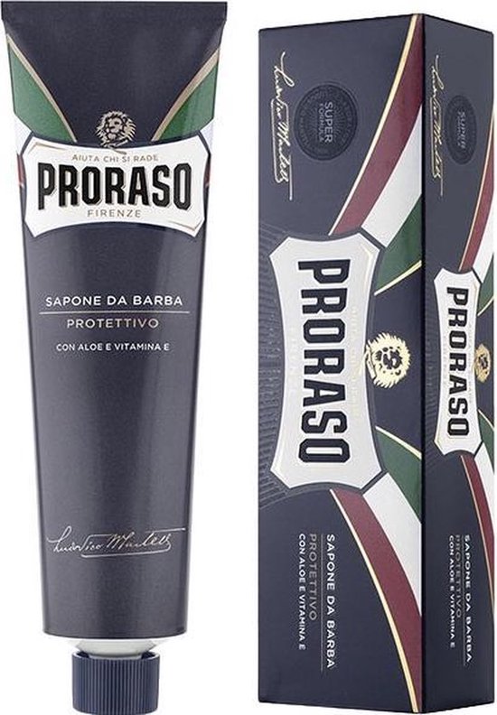 Proraso Crème Blue Shaving Cream All Beard Types - Voordeelverpakking 6 ...
