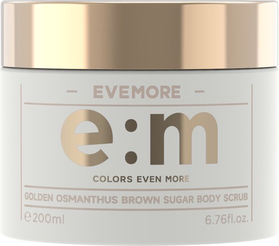 EVEMORE Golden Osmanthus Brown Sugar Body Scrub 200g - Douchescrub | bol