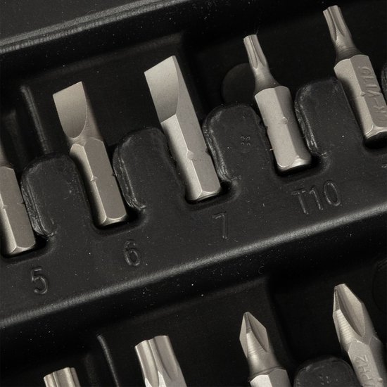 HYUNDAI bits- en boren 50-delig - hout, steen of metaal - hittebestending - titanium... | bol