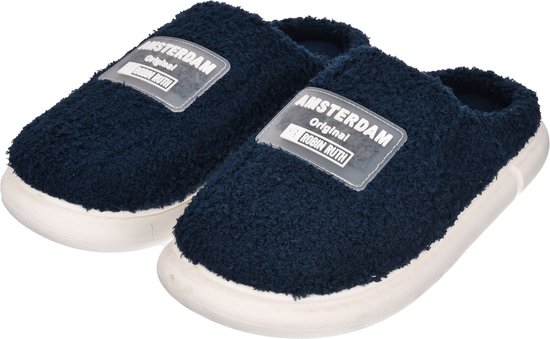 Robin Ruth - Heren sloffen - Amsterdam - Donker blauw - Maat 44-45 | bol