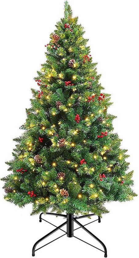 Zilverspar Kunstkerstboom 210cm met Verlichting voor binnen ...