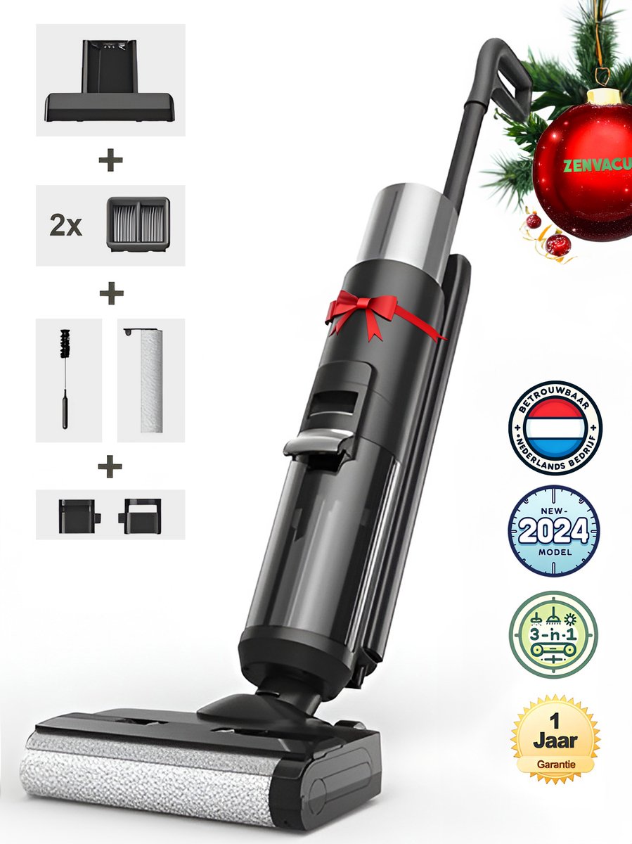 ZenVacu ZV3 Multi - Vacuum Cleaner - Vloerreiniger - Steelstofzuiger ...
