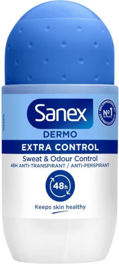 Sanex - Deodorant - Roller - Dermo Extra Control - 50ml | bol