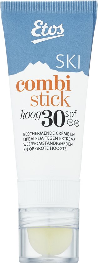 Etos Ski combi stick 2-In-1 - SPF 30 - Cream - Lippenbalsem - Vegan ...