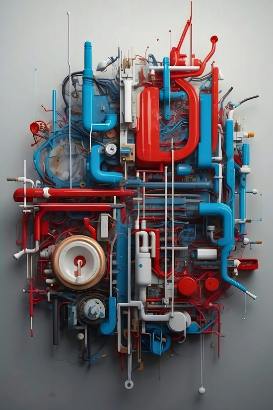 Abstract Techniek Poster - Aesthetic - posters - formaat 60x90cm ...