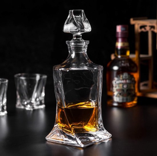 Luxe Whisky Karaf en Glazen Set - Een Kristallen Whiskey Decanter van ...