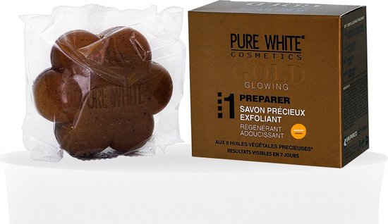 Pure White Gold Glowing 1 Prepare Precious Exfoliating Soap | bol