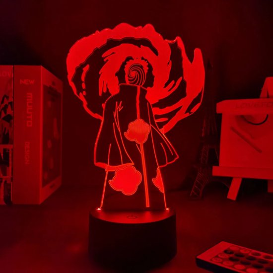 Obito Sharingan 3D Anime LAMP Led Nightlights Illusion Color Changing ...
