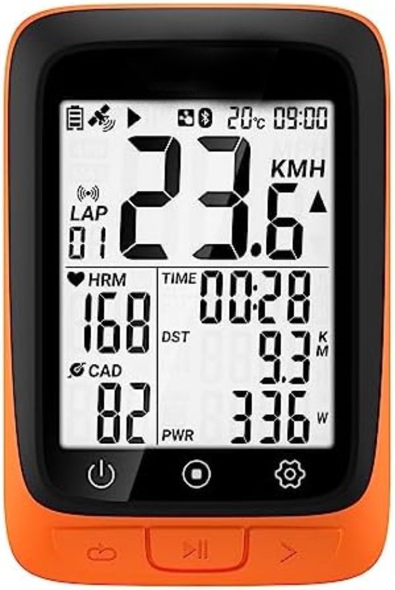 Kilometerteller Fiets - Fietscomputer Draadloos - Snelheidsmeter Fiets ...