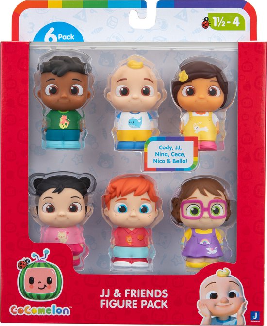 CoComelon - JJ & Friends 6 Figure Pack Cody, JJ, Nina, Cece, Nico ...