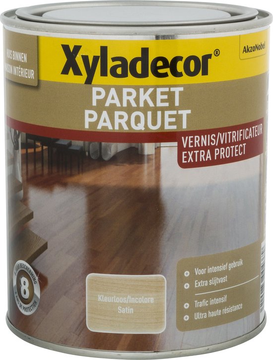 Xyladecor Trap en Parketvernis - Kleurloos - Satin - 0.75L | bol