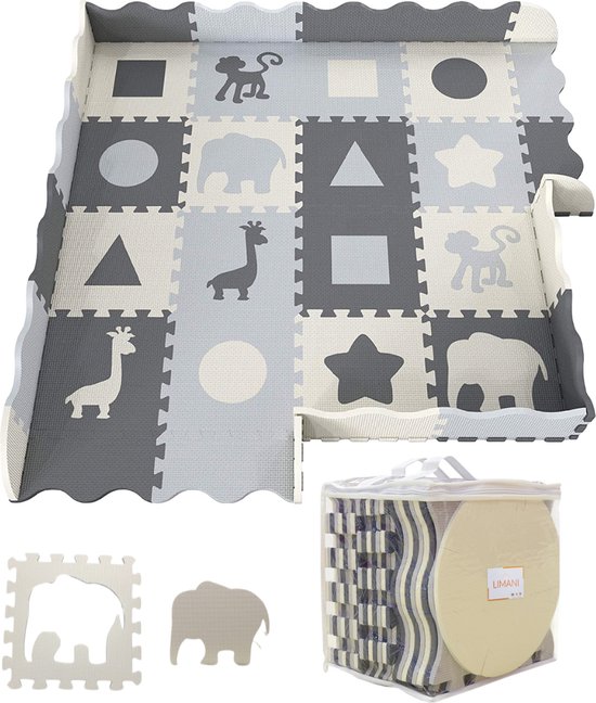 Limani Speelmat Foam Baby - Speelkleed XXl - Incl. Opbergtas ...