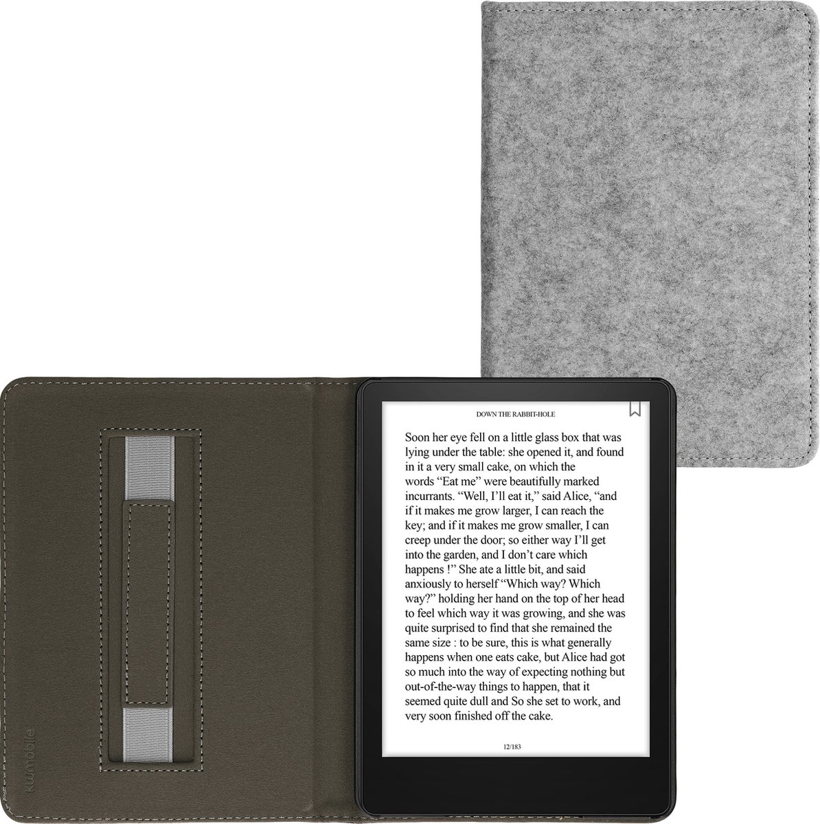 kwmobile ereader hoesje van vilt - Compatibel met Amazon Kindle ...