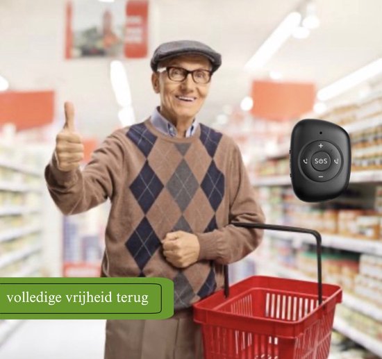 GPS Alarmknop Senioren - SOS knop - Noodknop - Waterdicht - Ouderen ...