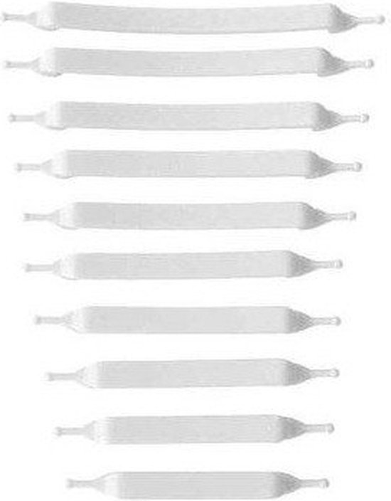 Elastische veters - wit 16 st | bol