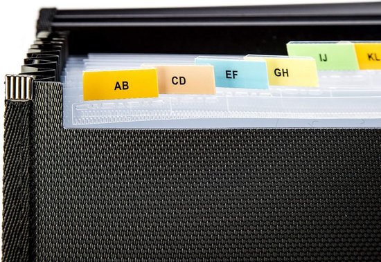 Vakkenmap A4-map | zwart | documentenmap map map voor het veilig ...