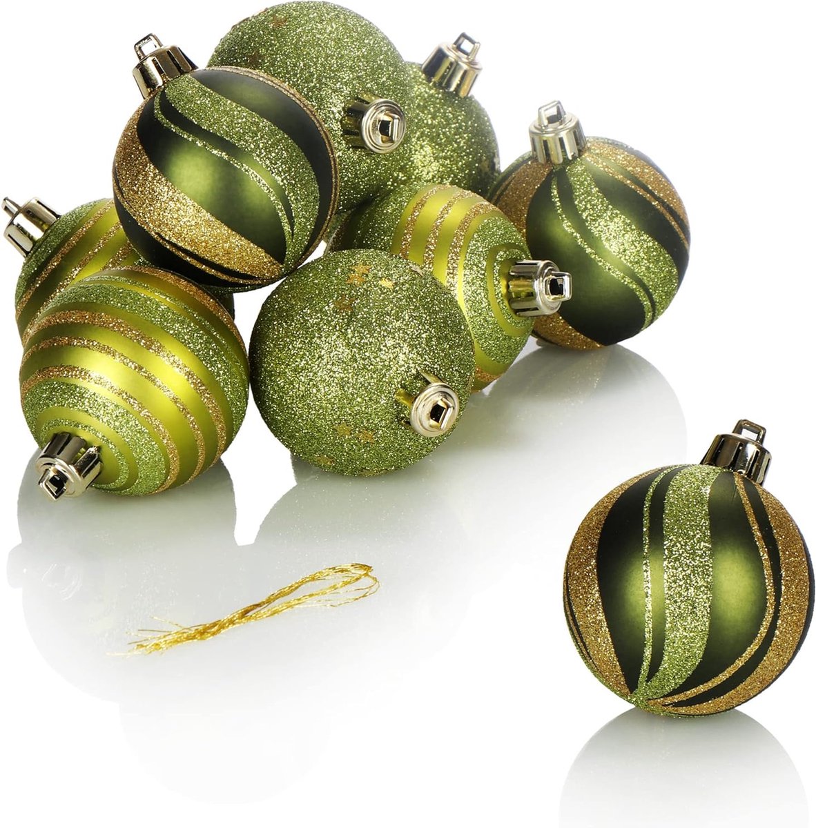 9x Kerstbal - kerstballen van onbreekbaar plastic voor kerstmis -... | bol
