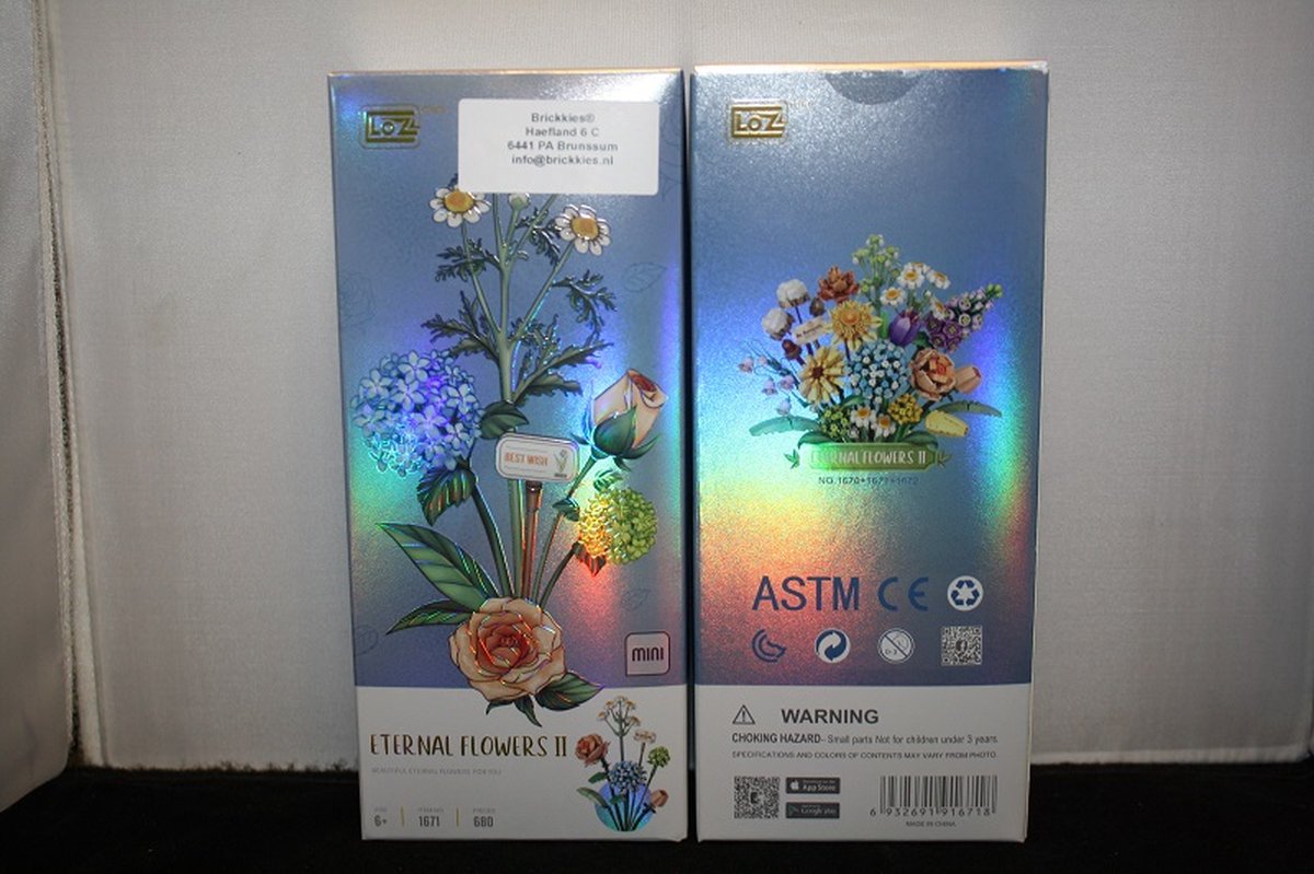 Nanoblock, Brickkies®, Eternal flowers, Bloemen boeket, 680 bouwblokjes ...